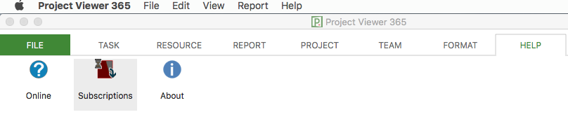 Subscriptions – Project Plan 365
