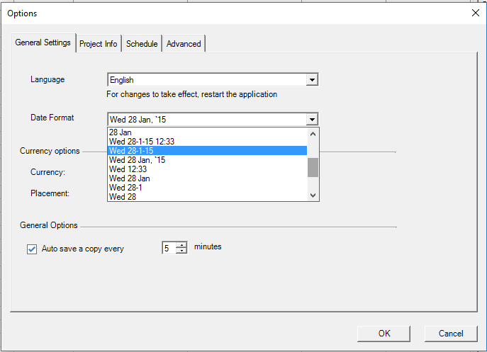 Lesson 2: General Settings – Project Plan 365