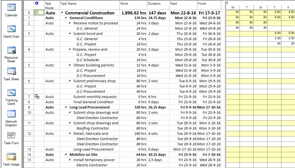 Lesson 8: Adjust Schedule – Project Plan 365