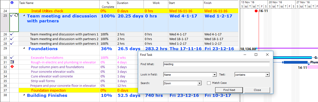 Lesson 9: Find Task – Project Plan 365