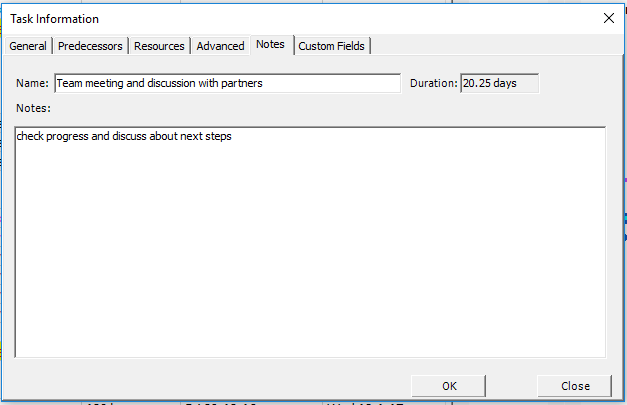 Lesson 9: Add Task Notes – Project Plan 365