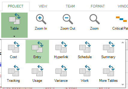 Lesson 10: All Tables – Project Plan 365