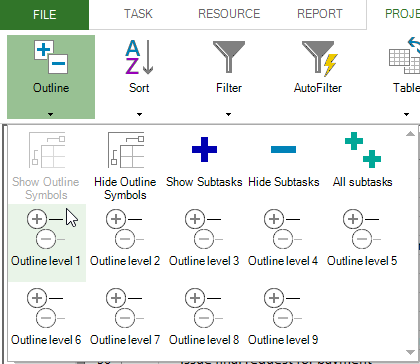 Lesson 2: Outline Tasks – Project Plan 365