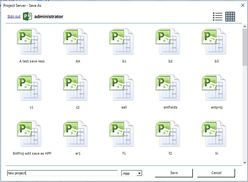 Open from Project Server – Project Plan 365