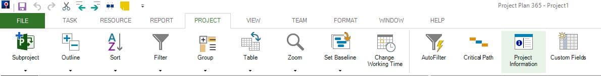 Set Project Start Date – Project Plan 365 Set Project Start Date – Project Plan 365