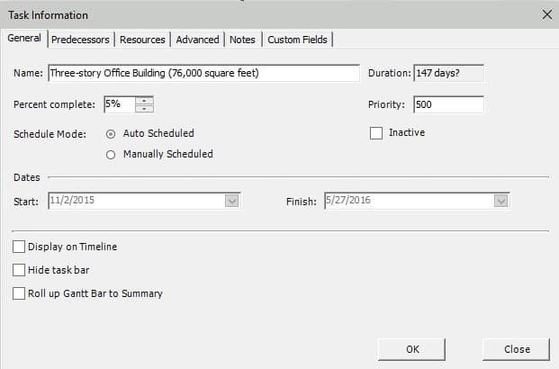 Set Task Mode – Project Plan 365