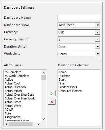 Dashboard – Project Plan 365