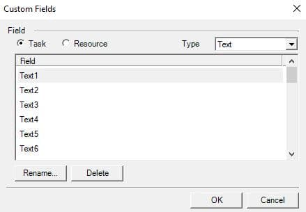 Custom Fields – Project Plan 365