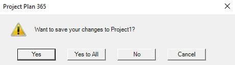Master project and subprojects – Project Plan 365
