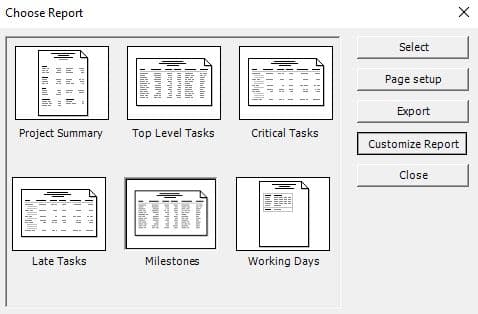 Custom Reports – Project Plan 365
