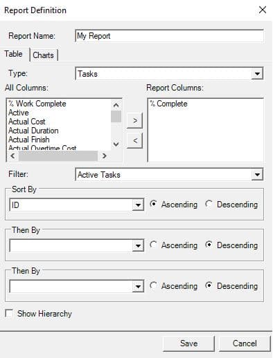 Custom Reports – Project Plan 365