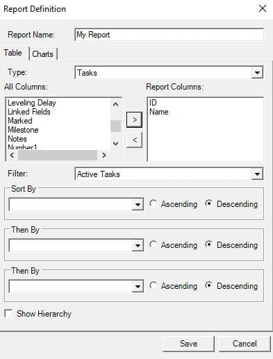 Custom Reports – Project Plan 365