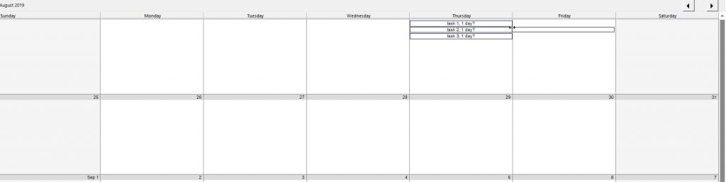 Calendar-View – Project Plan 365