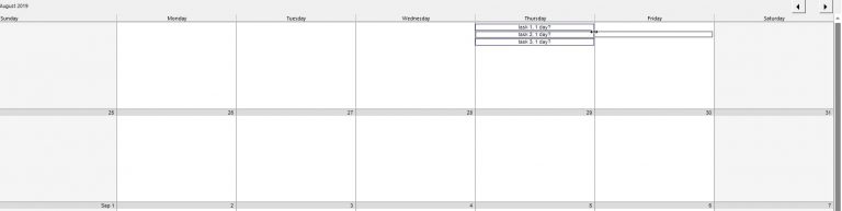 Calendar-View – Project Plan 365
