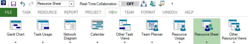 Resource Sheet – Project Plan 365