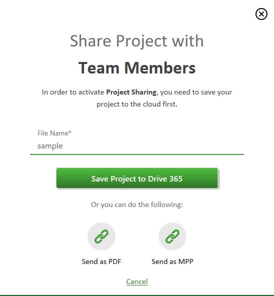 Share – Project Plan 365