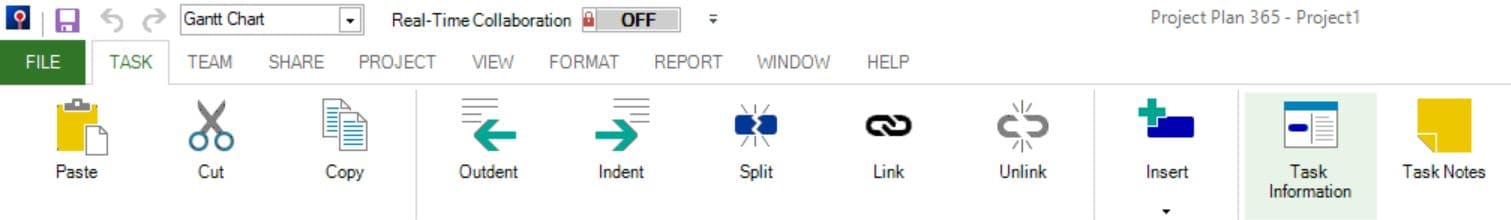 Link Unlink tasks – Project Plan 365
