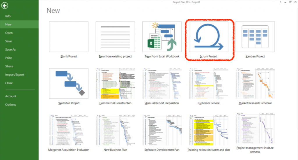 Microsoft Project – Project Plan 365