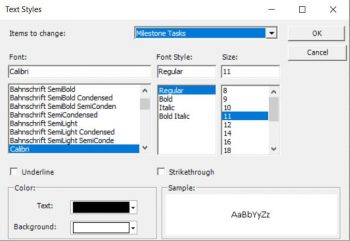 Lesson 6: Text Styles - Project Plan 365