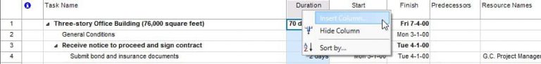 Insert/Hide/Move Column – Project Plan 365 Insert/Hide/Move Column – Project Plan 365