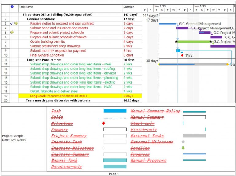 Page Setup – Project Plan 365