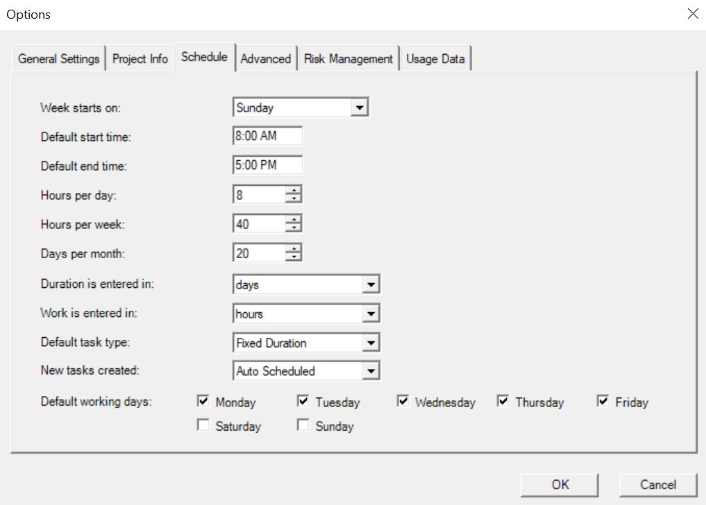 Schedule Calendar – Project Plan 365