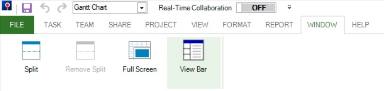 View Bar – Project Plan 365