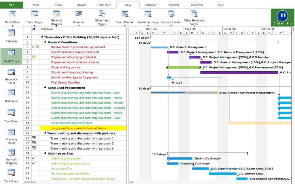 Create Gantt Charts – Project Plan 365