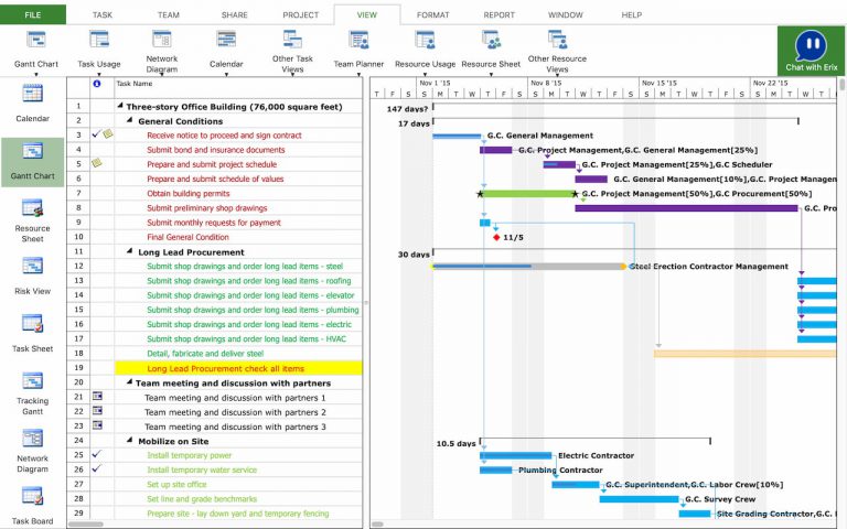Create Gantt Charts – Project Plan 365
