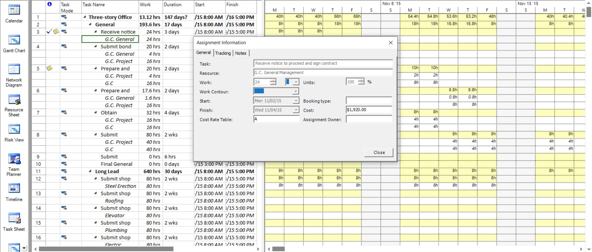 Assignment Information Project Plan 365