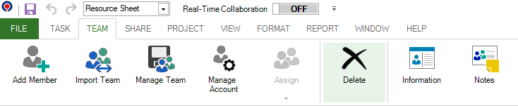 Delete Resource – Project Plan 365