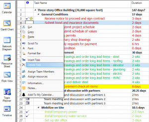Delete Task - Project Plan 365