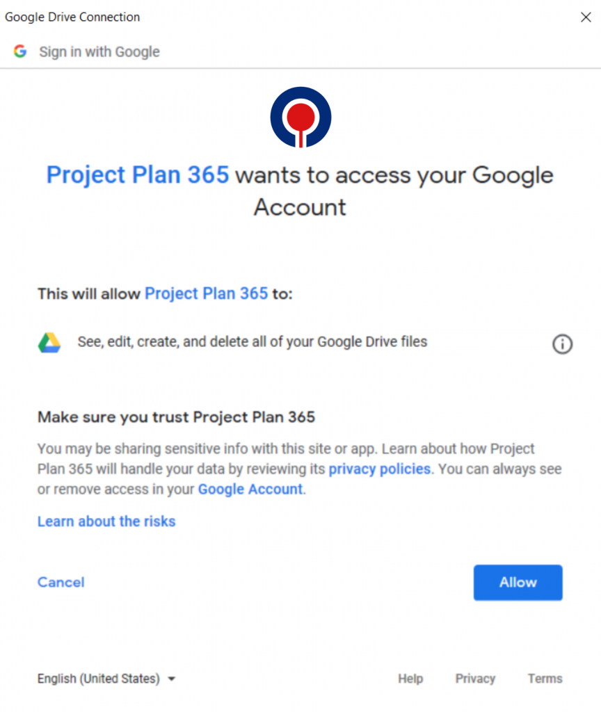 Lesson 7: Save Project Plan - Project Plan 365