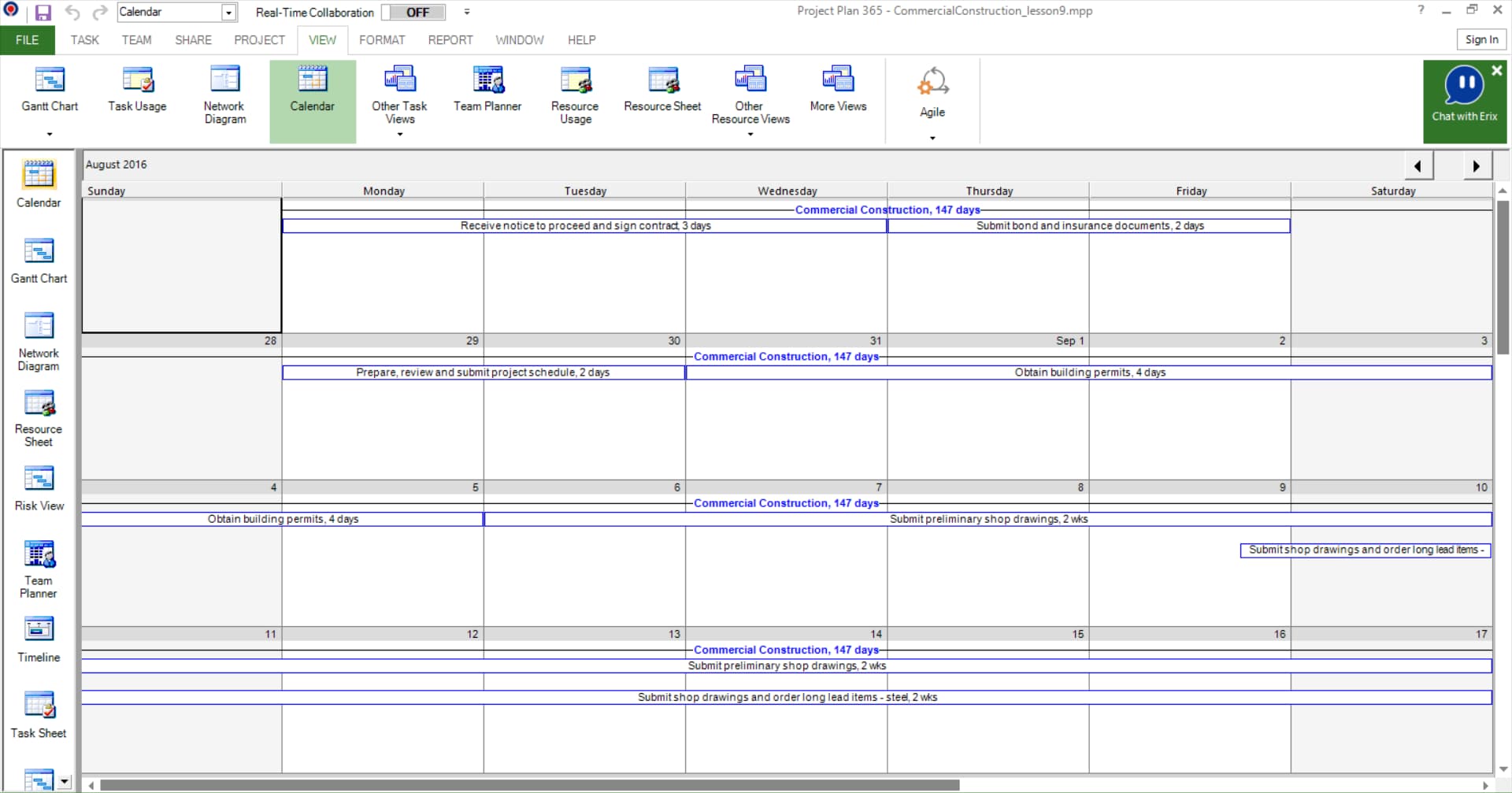 Lesson 10: All Views – Project Plan 365
