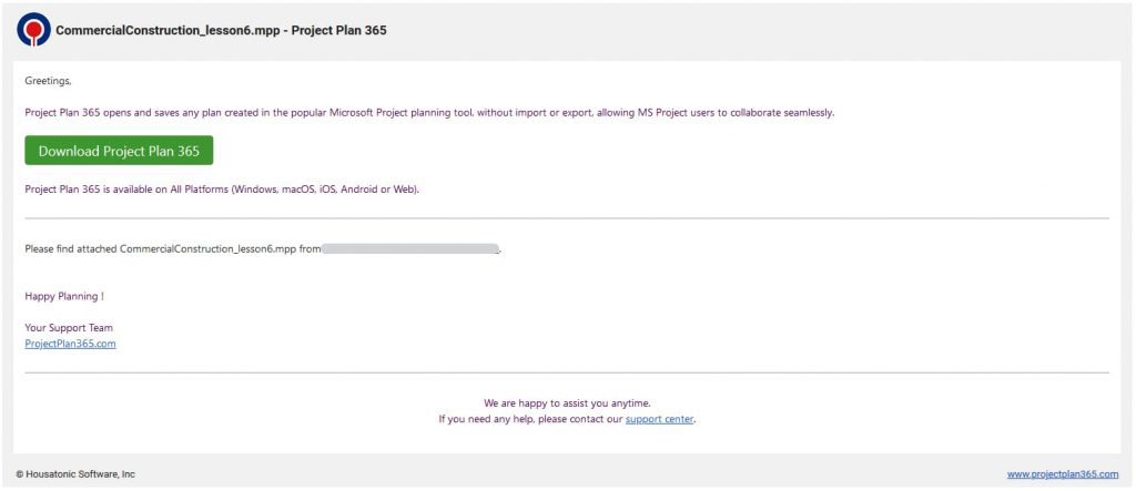 Lesson 7: Share Project Plan with Team Members - Project Plan 365