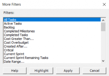 Lesson 10: Sorting and Filtering – Project Plan 365
