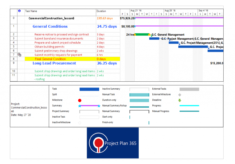 Lesson 7: Export Options – Project Plan 365