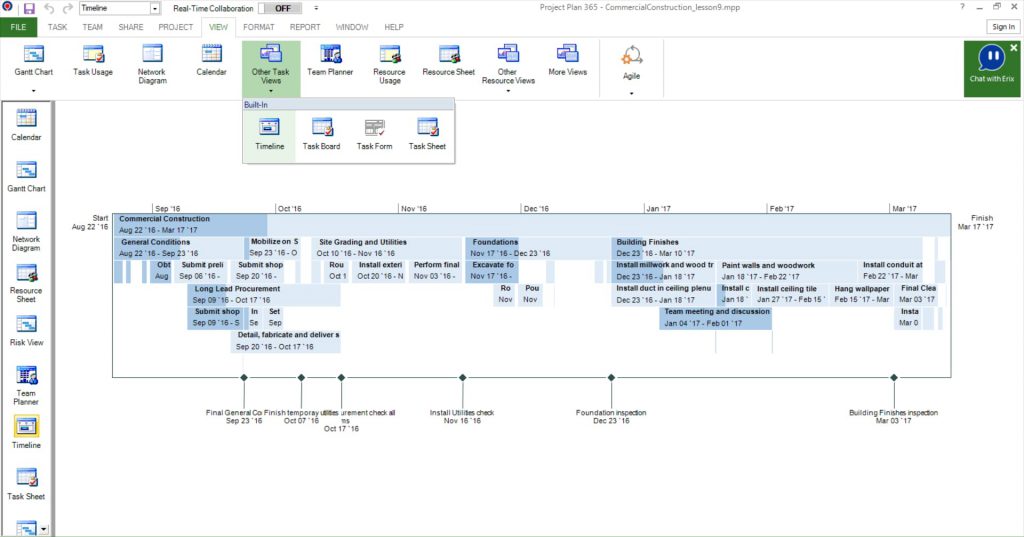 Lesson 10: All Views – Project Plan 365