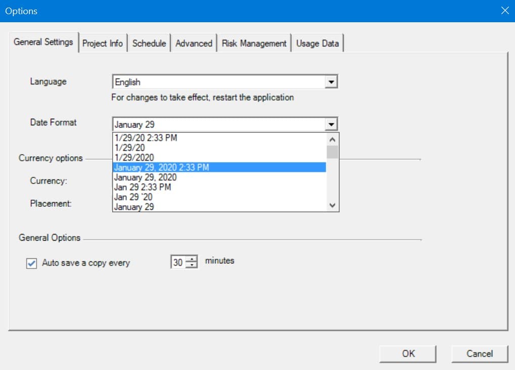 Lesson 2: General Settings – Project Plan 365