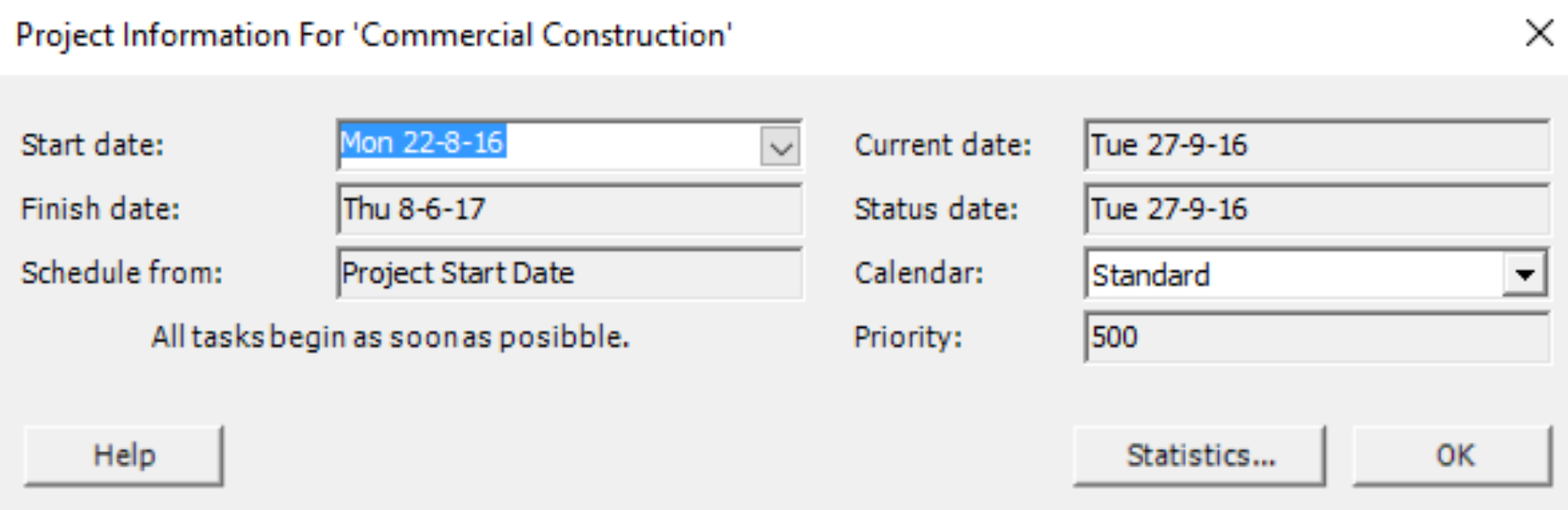 Lesson 8: View Project Finish Date - Project Plan 365