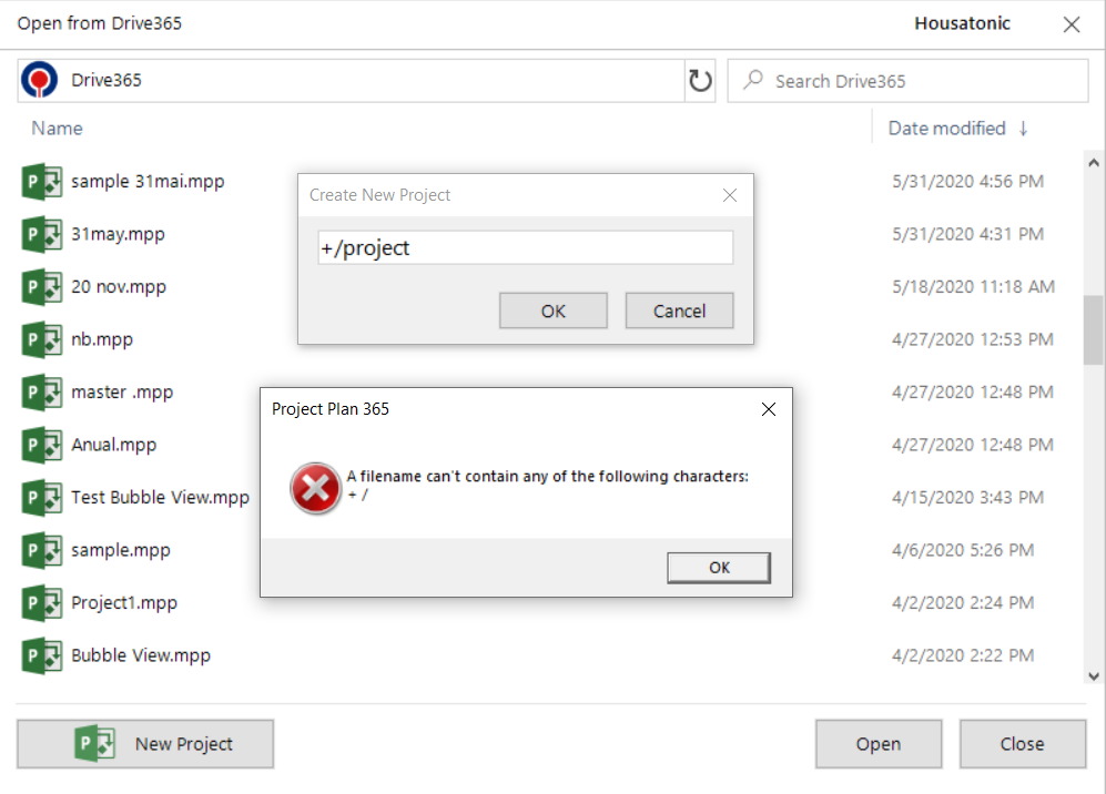 My Projects – Drive 365 – Project Plan 365
