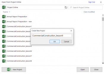 Open from Project Server – Project Plan 365