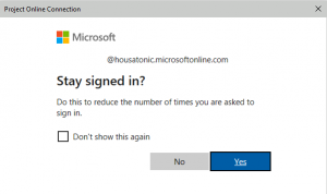Open from Project Online – Project Plan 365