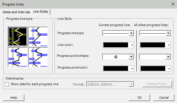 Progress Lines – Project Plan 365
