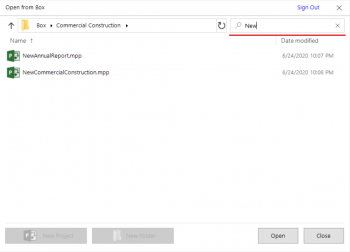 Open from Box - Project Plan 365