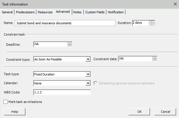 Set Task Type – Project Plan 365