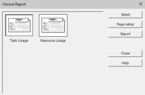 Task Usage Report – Project Plan 365