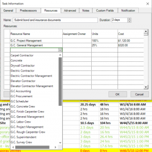 Assign Resource - Project Plan 365
