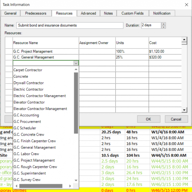 Assign Resource - Project Plan 365