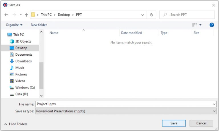 Export to PowerPoint - Project Plan 365